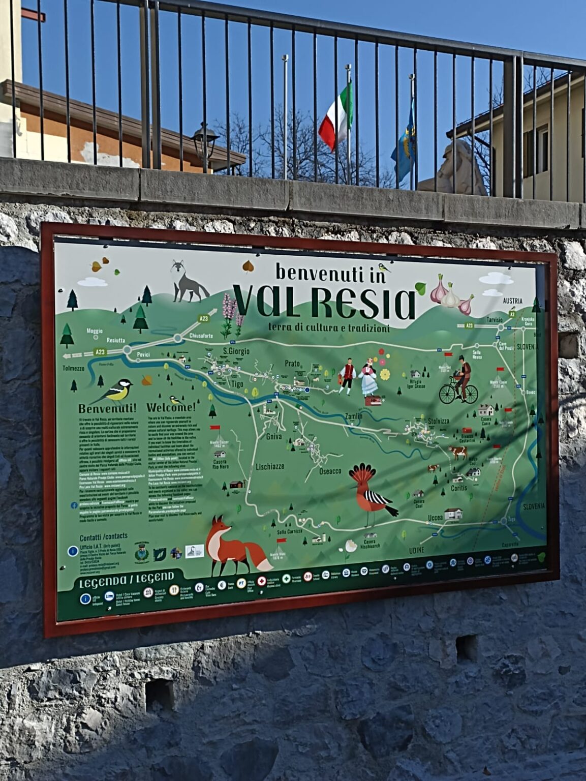 Mappa turistica della Val Resia - Ecomuseo Val Resia